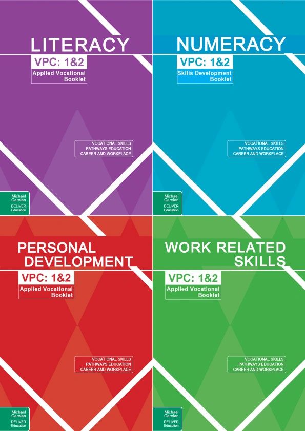 VPC: 1&2 Activities Booklets x 4 Lit, Num, PDS, WRS